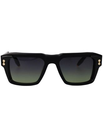 Akoni lunettes de soleil &agrave; monture rectangulaire - Noir