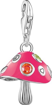 Thomas Sabo Thomas Sabo Charm Club Original Charm-Anhänger bunter Pilz Recyceltes 925 Silber, geschw. Kaltemail 2211-845-7