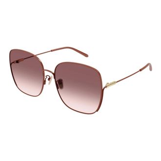 Chlo&eacute; Braun/Orange Schattierte Sonnenbrille - - Accessories - Damen - Rosa - 61 MM