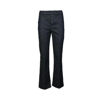 Max Mara Femme, Pantalons, Bleu, Taille: 34 FR Pantalon