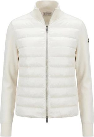Moncler Femme, Vestes, Blanc, Taille: 38 FR Cardigan Tricot