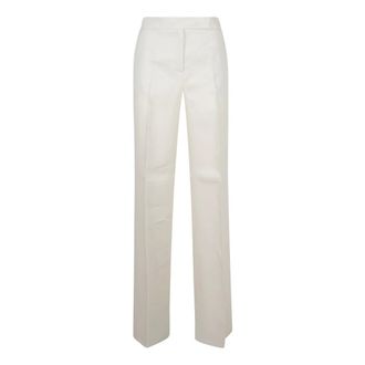 Max Mara Femme, Pantalons, Beige, Taille: 42 FR Wide Pantalons