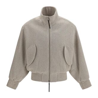 Jacquemus Le Bomber Losange Jacke - - Jackets - Damen - Wei&szlig; - XL