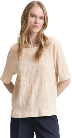 Tom Tailor Damen 1046430 T-Shirt, 38002 - Champagne Structure, 3XL EU