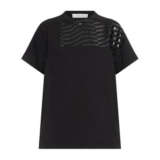 Golden Goose Baumwoll-T-Shirt mit Print - - Tops - Damen - Schwarzk - S