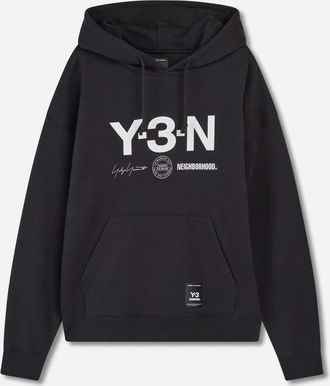 adidas Men s Y-3 x Neighborhood Graphic Hoodie Black