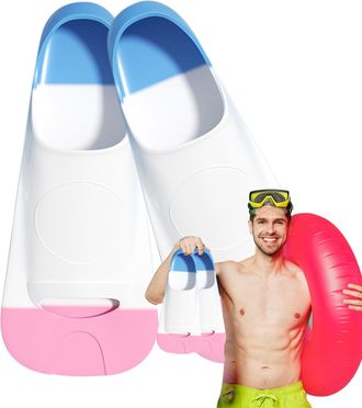 Generico Schwimmflossen für Kinder, rutschfest, aus Silikon, tragbares Trainingsgerät und Schnorchelzubehör für Schwimmbäder, Strandurlaub und D-Klassen