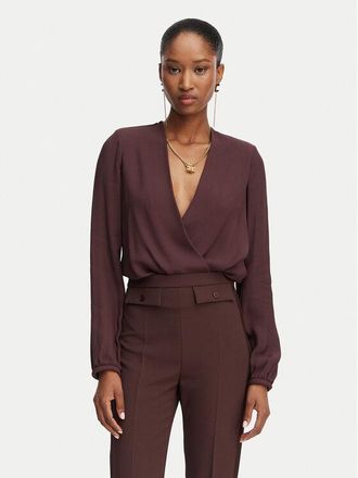 Elisabetta Franchi Body CB-007-62E2-V420 Dunkelbraun Regular Fit