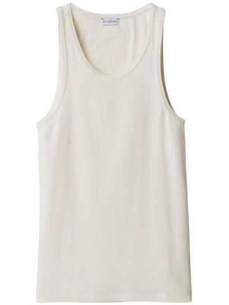 Burberry gilet nervuré Equestrian Knight - Tons neutres