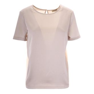 Max Mara Gilbert Satin T-shirt - - Blouses & Shirts - Damen - Beige - M