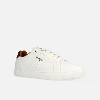 Wrangler Sneaker WRANGLER RITCHY MEN LOW, Herren, Gr. 40, hellwei&szlig;, Synthetik, Schuhe Sneaker