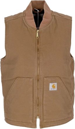 Carhartt Work in Progress Homme, Vestes, Brun, Taille: M Gilet Classique