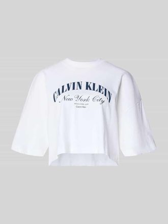 Calvin Klein Jeans Cropped T-Shirt mit Logo-Print