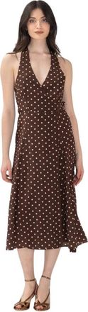 P.A.R.O.S.H. P.a.r.o.s.h., Femme, Robes, Brun, Taille: 40 FR Sbillo Midi Dress