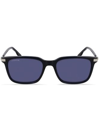 Lacoste lunettes de soleil à monture carrée - Bleu