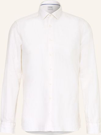 Olymp Hemd Level Five Body Fit Mit Leinen beige