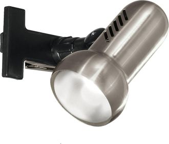 Eglo Leselampe zum Klemmen Manhattan, Klemmlampe für Bett und Schreibtisch, Klemmleuchte aus Metall in Nickel-matt und Kunststoff in schwarz, Klemmspot, Be