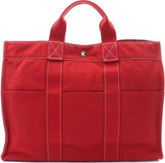Hermès sac cabas Sac Deauville MM (années 2010) - Rouge