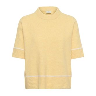 Kaffe Rundhals-Strickware - - Knitwear - Damen - Gelb - XS