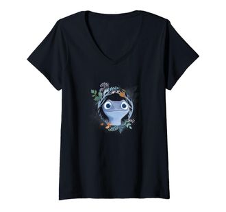 Disney Frozen 2 Bruni The Salamander Watercolor Portrait T-Shirt mit V-Ausschnitt