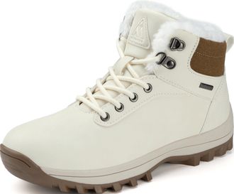 Mishansha Damen Herren Winterschuhe Warm Gefüttert Winterstiefel Wasserdicht Trekking Wanderschuhe 38 EU