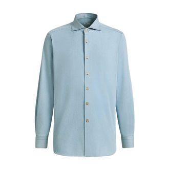 Kiton Herren, Shirts, Blau, 3XLGr&ouml;&szlig;e