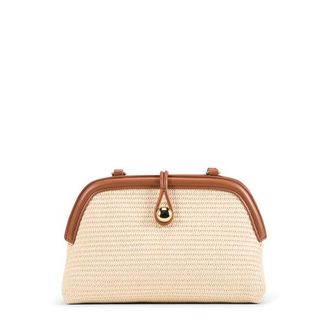 Petite Mendigote Sac pochette Summer en raphia