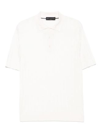 Brett Johnson Kurzärmeliges Poloshirt - Weiß