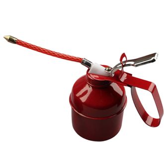 Generic Manuelle Ölkanne, Ölspray mit 300- und 500-Pumpe, Metall-Autoöl-Sprühflasche mit flexibler Düse, manueller Öltopf für Geräte