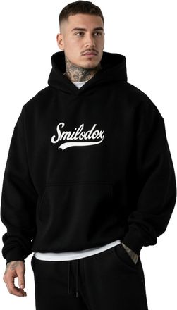 Smilodox Hoodie Herren Lorik, Kapuzenpullover mit gro&szlig;em Frontprint auf der Brust, weichem und flauschigem Stoff, K&auml;ngurutasche Pulli, sportliches Sweatshirt f