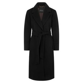Marc Cain Langer Wollmantel - - Coats - Damen - Schwarzk - XS