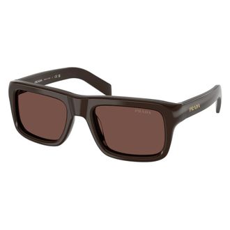 Prada Eckige Sonnenbrille - - Accessories - Herren - Braun - 54 MM
