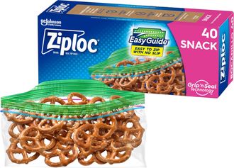 Ziploc Snack Bags, 40 Count by Ziploc
