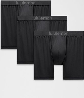 lululemon Always In Motion Boxershorts 3er-Pack f&uuml;r M&auml;nner - 8 cm - Gr&ouml;&szlig;e 2XL in Black