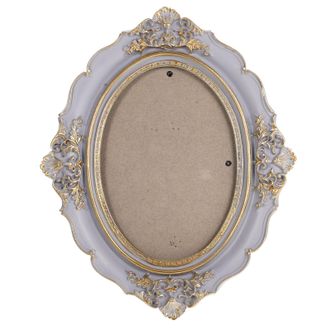 Amosfun Kichvoe Ovaler Vintage Bilderrahmen Im Europäischen Stil Aus Harz Barocker Wand- Und Tischrahmen Mit Aufhängung Dekorativer Antiker Fotorahmen Für Zuh