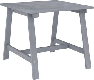 vidaXL Garten-Esstisch Grau 88x88x74 cm Akazie Massivholz Vidaxl