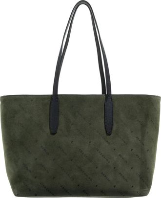 Liebeskind Liebeskind Berlin Shopper - Monogram Diagonal Hydro Suede Shopper M - Gr. unisize - in Grün - für Damen