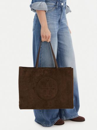 Tory Burch Handtasche Tory Burch Ella Suede Tote 170980 Braun