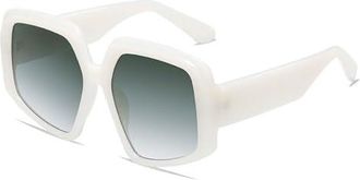 Generic Lunettes De Soleil Dext&eacute;rieur &Agrave; Grande Monture For Hommes, For Les D&eacute;placements Quotidiens, Vacances Et La Conduite(White)