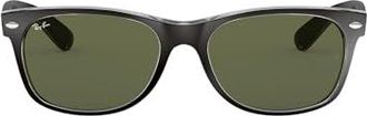 Ray-Ban New Wayfarer, Lunettes de Soleil Mixte, Noir (Black), Large