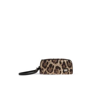 Dolce & Gabbana Homme, Sacs, Brun, Taille: ONE Size Sac &agrave; main avec motif animalier