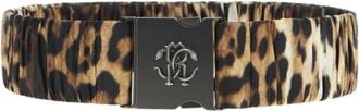 Roberto Cavalli G&uuml;rtel mit Leopardenmuster und RC-Monogramm-Schnalle - - Accessories - Damen - Braun - XS