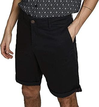 Jack & Jones Jpstbowie Jjshorts Solid Sn Homme Shorts, Noir, XS