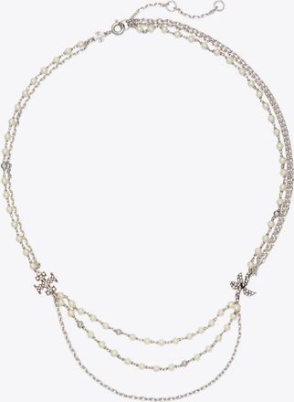 Tory Burch Damen Mehrreihige Moondance Perlenkette