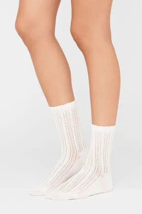 Calzedonia Socken Mit Lochmuster Wei&szlig;