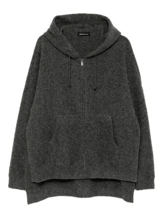 Undercover Hoodie im Layering-Look - Grau
