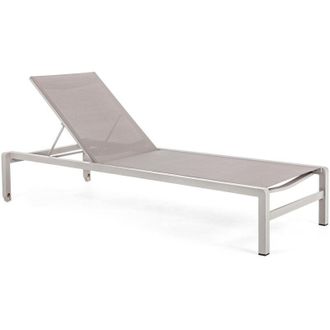 BIZZOTTO Sonnenliege Konnor aus lackiertem Aluminium mit R&auml;dern, ideal f&uuml;r Schwimmbad und Garten -Rastin / 1-teiliger Bausatz