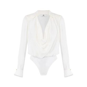 Elisabetta Franchi Bodysuit - - Tops - Damen - Wei&szlig; - M