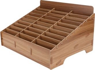 Hemoton 30 Fächer Handy Aufbewahrungsbox Aus Holz Für Klassenzimmer, Büro Und Besprechungsräume - Handyhalter Für Schule Und Konferenzen, Kein Zusammenbau Erf
