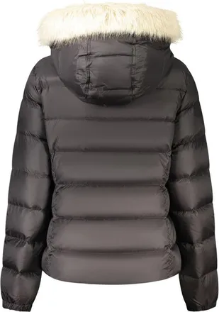 Tommy Hilfiger Removable Fur-Trimmed Hood Down Jacket - Black